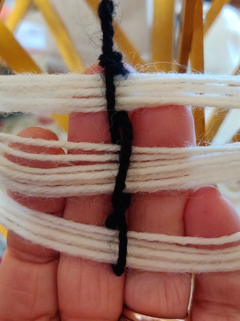 Making yarn into hanks for dyeing – Vikki Haffenden